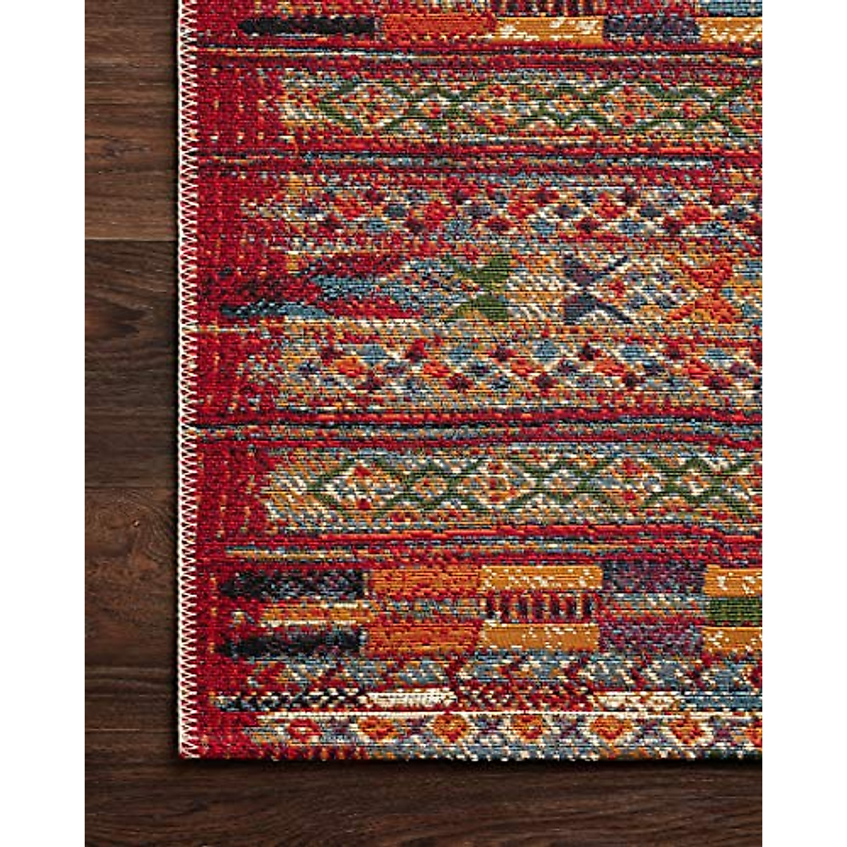 Loloi Mika Red/Multi 7'-10" x 11'-2" Area Rug