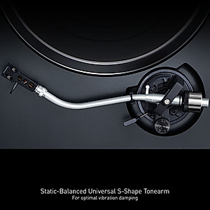 Technics Turntable, Premium Class HiFi Record Player with Coreless Direct, Stable Playback, Audiophile-Grade Cartridge and Auto-Lift Tonearm, Dustcover Included – SL-100C, Black (SL-100C-K)