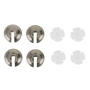 4Pcs Spring Retainers, Light Weight Aluminum Shock Retainers with Piston Heads RC Car Upgrade Accessory Fit for TRXXAS SLASH 2WD RC Car Upgrade Accessory 3768(BT color) Rpm Spring Retainers