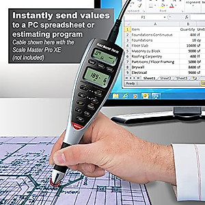 Calculated Industries 5006 Scale Master ProXE PC Interface Cable for the 6135 Scale Master ProXE, 15 feet, Black