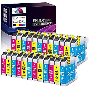 Jalada Compatible Ink Cartridge Replacement for Brother LC103 LC103XL LC101 LC101XL Compatible for Brother MFC J870DW J450DW J470DW J650DW J4410DW J4510DW J4710DW J6720DW Printer (8C 8M 8Y)