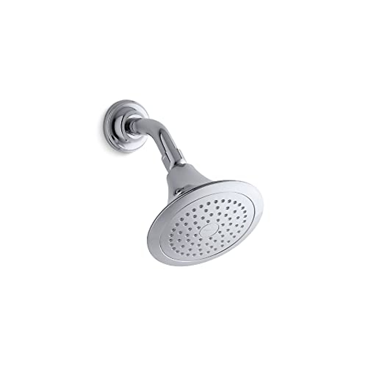 KOHLER K-10282-AK-CP Forte 2.5 GPM Single-Function Wall-Mount Showerhead With Katalyst Spray, Polished Chrome