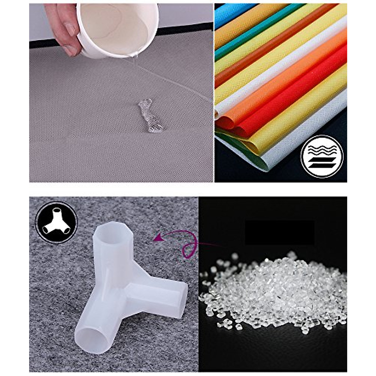 LeeMas Non Woven Fabric Shoe Rack with Cover Dustproof Shoerack Storage Organizer Fashionable Room-saving 6-Row 2-Line 12 Lattices - Dual Line, Gray