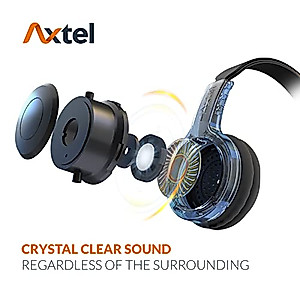 Axtel Bundle Voice 28 Mono NC with AXC-01 Cable | Noise Cancellation - Compatible with Avaya 2400/4600 Series, Mitel 6800 Series, NEC DTL/ITL Series, Nortel, Polycom VVX Series