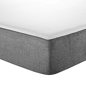 Modway Flexhaven 10" Gel Cooling Ventilated CertiPUR-US Certified Memory Foam Twin Mattress Grey