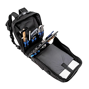 B&W International TUC-11602 Technician Backpack with Pocket Pallets & Laptop Compartment