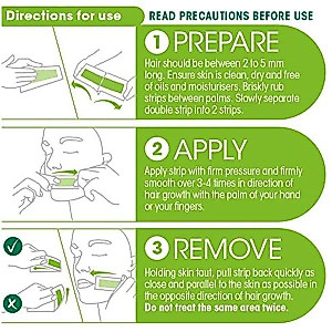 Nads Facial Wax Strips Size 24ct Nads Facial Wax Hair Removal Strips 24ct