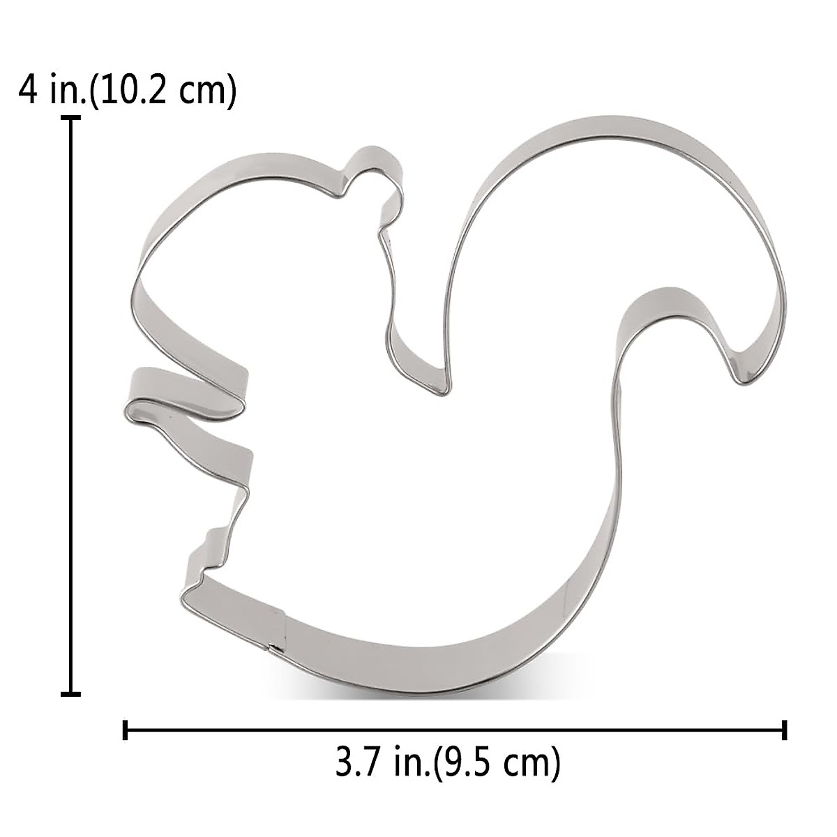 LILIAO Squirrel and Acorn Cookie Cutters for Thanksgiving - Stainless Steel