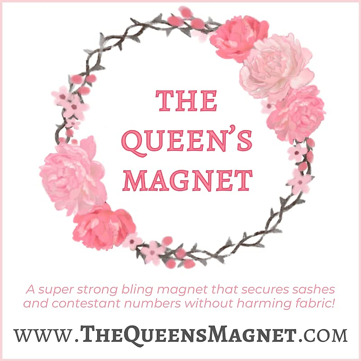 Clear Crystal from Swarovski Magnet Accessory Luxury Designer Pageant Pin Magnetic Brooch