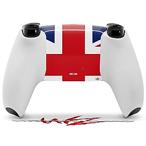 WraptorSkinz Skin Wrap compatible with Sony PS5 DualSense Controller Union Jack 02 (CONTROLLER NOT INCLUDED)