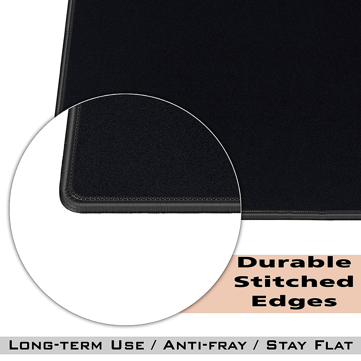 SaiTech IT 10 Pack 2mm Mouse Pad with Stitched Edges Non-Slip Rubber Base, Premium-Textured and Waterproof Mousepads Bulk, Mouse Pad for Computers, Laptop, Office & Home, 8.66 x 7.1 inch