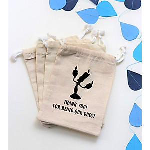 Boston Creative Company Beauty And The Beast Welcome Wedding Favor Bags Custom Birthday Bridal Shower Party Thank You Favors Gift Bags Set Of 10 Bags