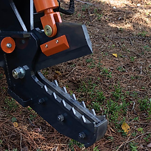 Titan Attachments 12" Rotating Tree Shear Attachment 5" Cylinder Skid Steer for Tractor Loaders