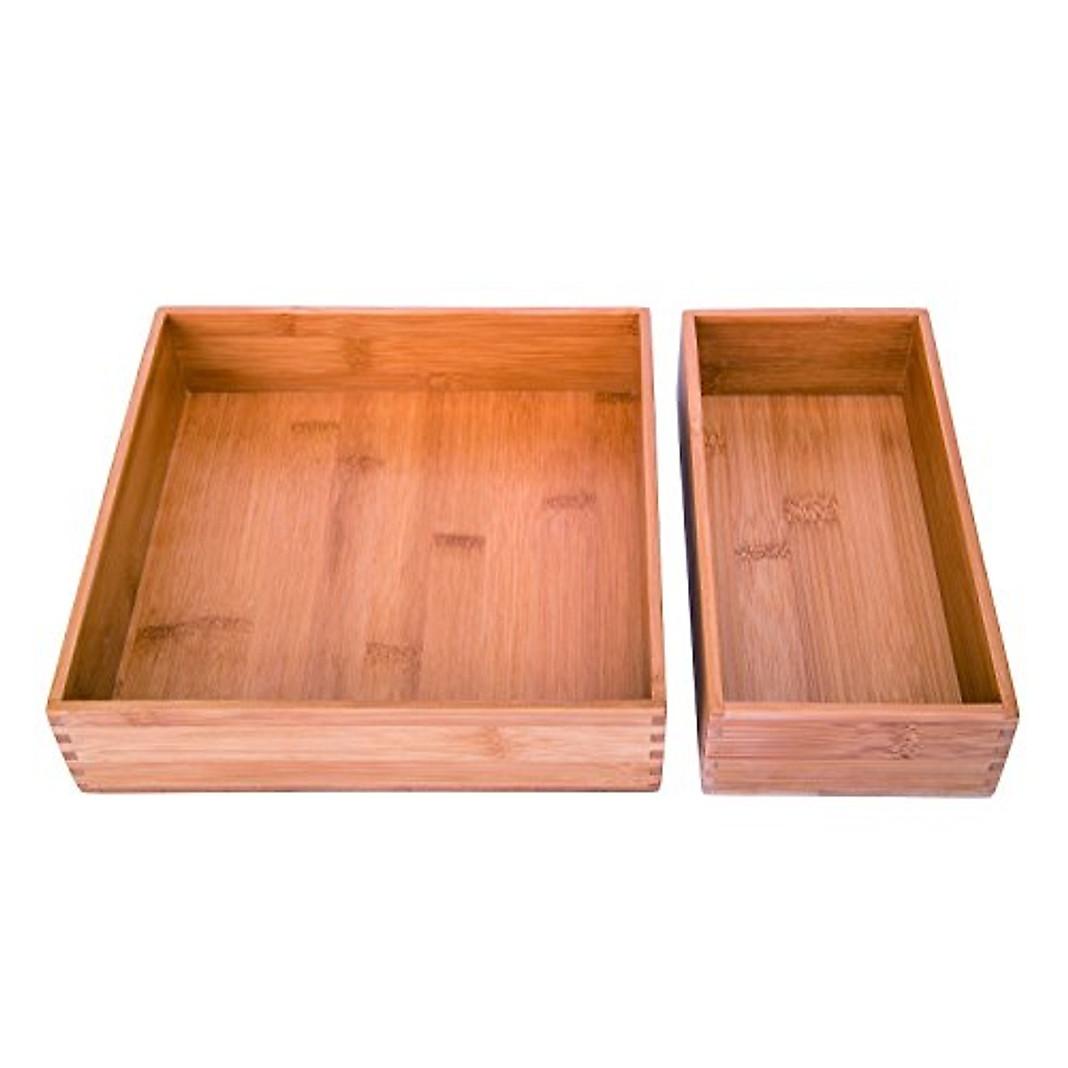 Sansnow Bamboo Office Supplies Organizer Box Stationery Accessory Organizer, Bamboo 8"*4"