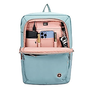 Swissdigital Katy Rose Backpack Features A World First: Locate Your Backpack With Apple "Find My" Network, Built-in Charging Port, Built In Patented Zen Massage, RFID Protection