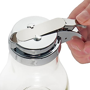 Winco Maple Syrup or Honey Dispenser-14 oz TableTopDispensers, Medium, Clear, Steel