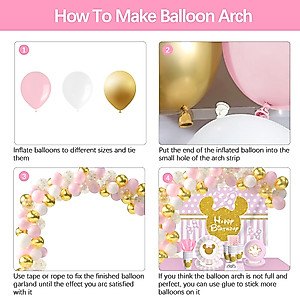 HIPVVILD Minnie Birthday Party Supplies, Minnie Theme Mouse Decorations Tableware, Plate, Napkin, Cup, Backdrop, Balloon Arch, Tablecloth, Cutlery, Minnie 1st 2nd 3rd Birthday Decorations | Serve 24