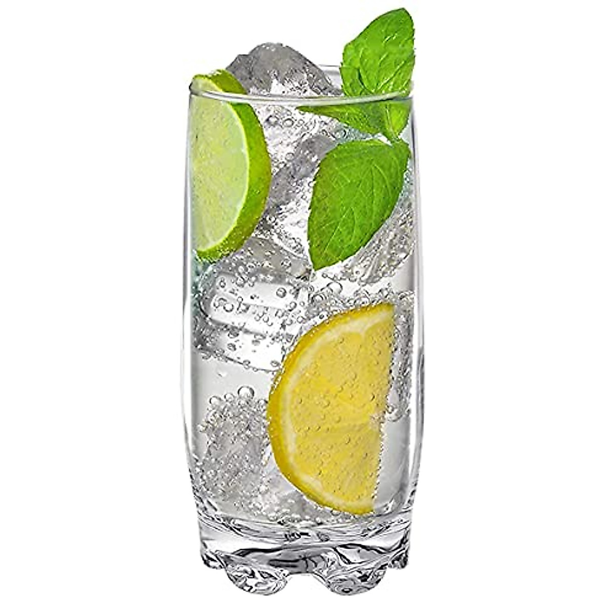 Home Essentials & Beyond Drinking Glasses set of 8 Highball Glass cups Premium Cooler 13.25 Oz. Glassware – Ideal for Water, Juice, Cocktails, Iced Coffee, Iced Tea.