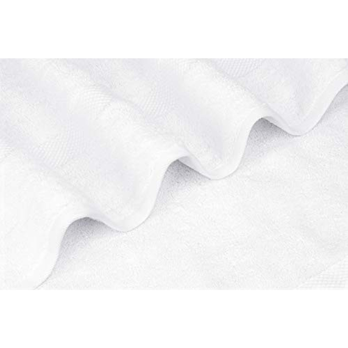 Luxury White Bath Towels Large - Circlet Egyptian Cotton | Highly Absorbent Hotel spa Collection Bathroom Towel | 30x56 Inch | Set of 2
