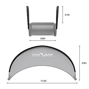 FLORA GUARD High Carbon Steel Hose Hanger Wall Mount Garden Hose Holder Hose Bracket, Garden Hose Holder,Metal, Wall Mount (Silver)