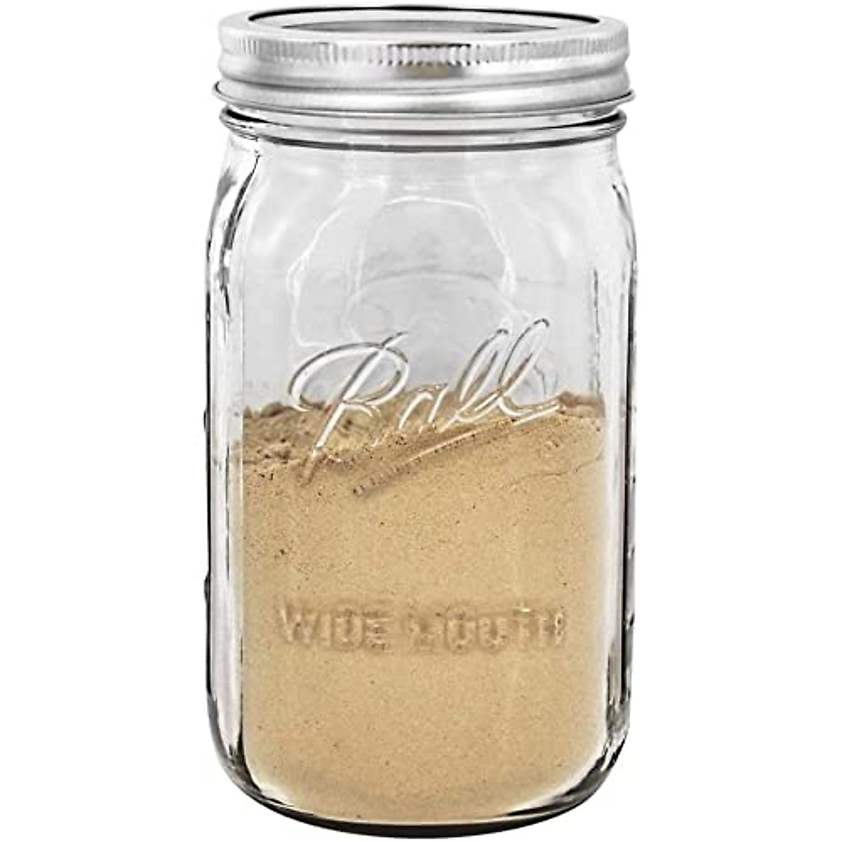 Ball Mason 32 oz Wide Mouth Jars with Lids and Bands, Set of 12 Jars.