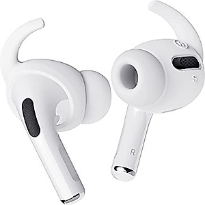 elago 4 Pairs AirPods Pro Ear Hooks Covers - Comfortable and Secure Fit, Improved Sound Quality, Precise Cutout Design, Accessories Compatible with AirPods Pro [US Patent Registered] (White)