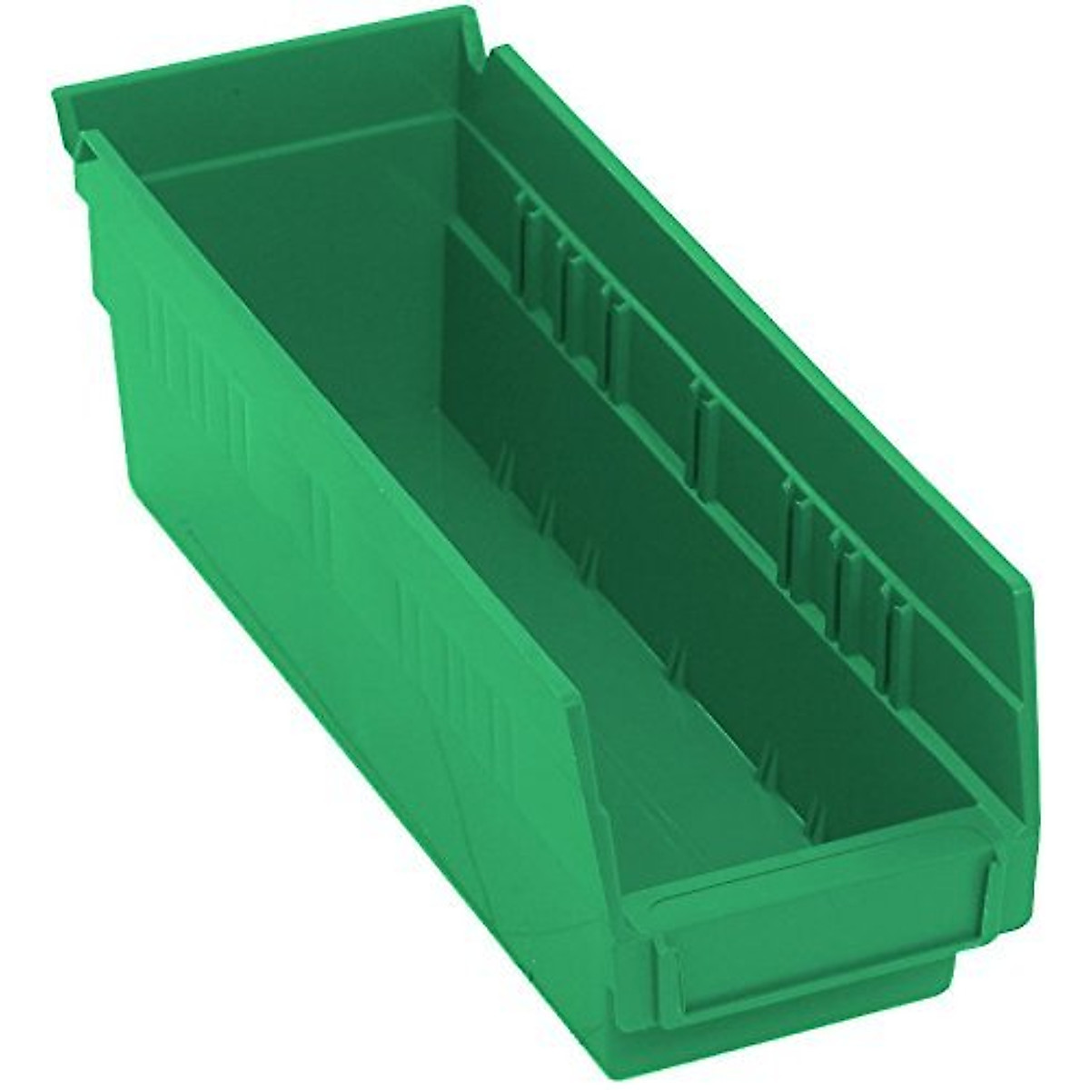 Quantum Storage K-QSB101GN-10 10-Pack Plastic Shelf Bin Storage Containers, 11-5/8" x 4-1/8" x 4", Green