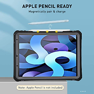 AICase iPad Air 4th Gen/5th Gen, 2020/2022, 10.9 inch,IP68 Waterproof, Dustproof, Shockproof Case Cover with 360 Full-Body Protection, Lanyard and Kickstand