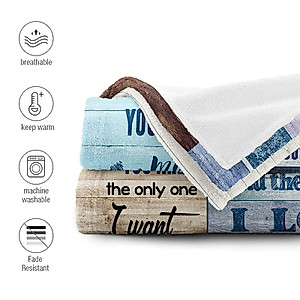 qixnzagr Husband Gifts Anniversary Wedding Gifts for Him from Wife I Love You Gifts for Him Men Birthday for Husbands Christmas Valentines Day Romantic Gifts Ideas Throw Blanket 80" x 60"