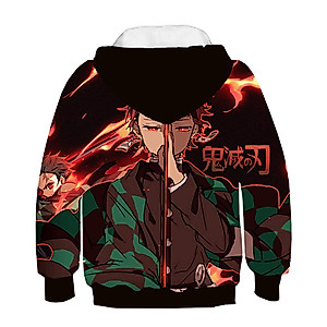 xinsheng kids anime Slayer casual 3D printed pullover toddler spring and autumn hoodie sweatshirt (style 11, 8-9)…