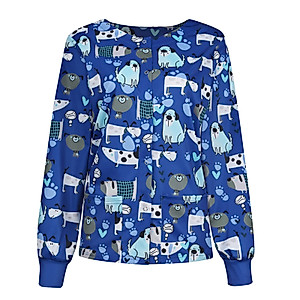 OIOLOYJM Scrub Vest For Women For Nurses Gray Jacket Womens Scrub Jacket Halloween Scrub Jacket Pink Lab Coat Fall Scrub Tops Women Womens Lab Coat Holiday Scrub Tops For Women Scrub Jackets For