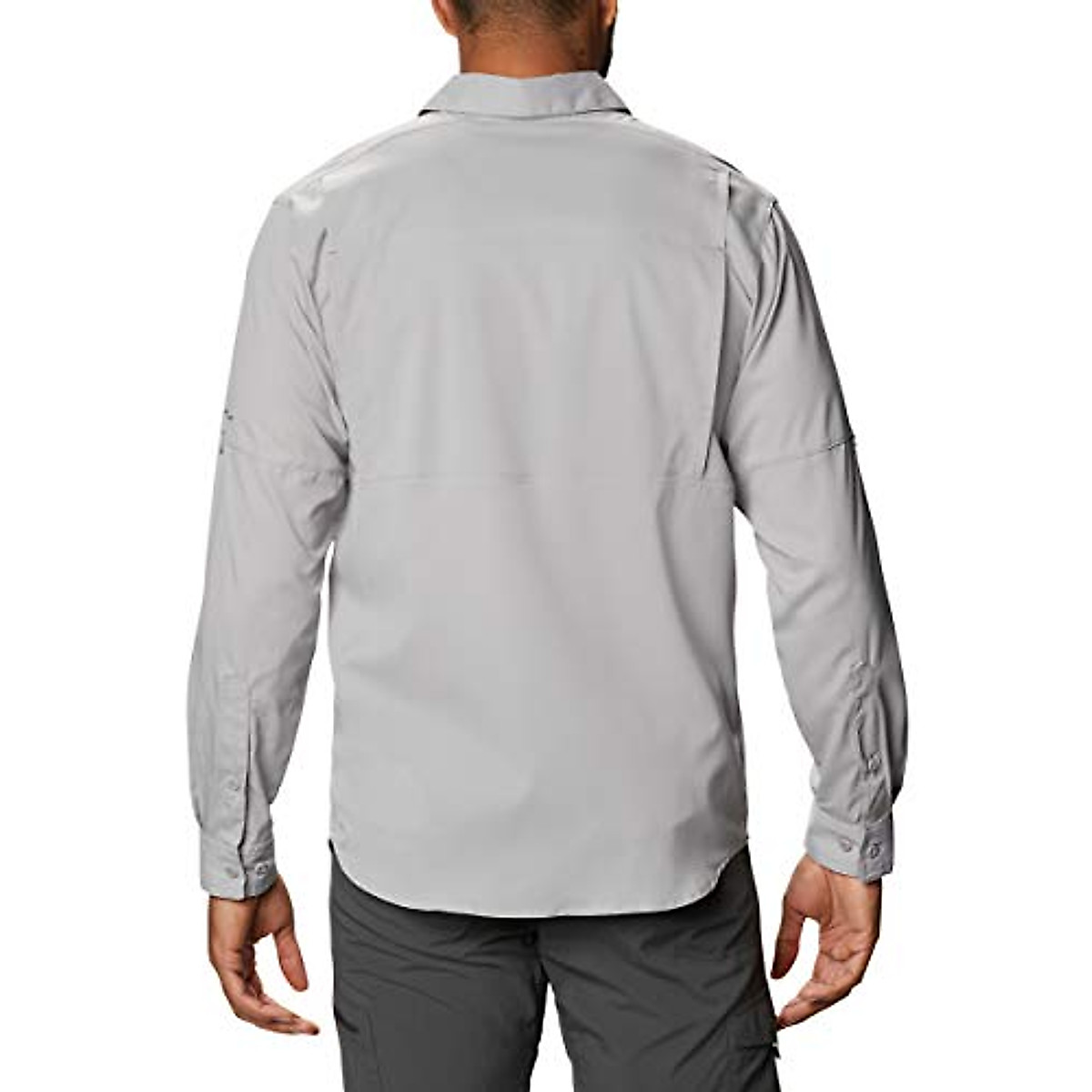 Columbia Men's Silver Ridge Lite Long Sleeve Shirt, UV Sun Protection, Moisture Wicking Fabric, Columbia Grey, 4X Tall