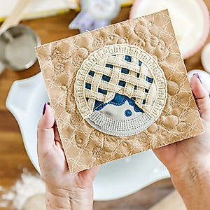 Kimberbell Embellishment Sweet As Pie Bench Pillow Kit: (15Pcs) Includes: Cork, String Leather, Felt, Flexi Foam, Vinyl, Pins, Pair with Bench Pillow Machine Embroidery Design KD5118