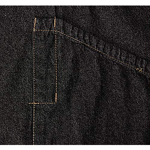 Chef Works Unisex Berkeley Bib Apron, Black, One Size