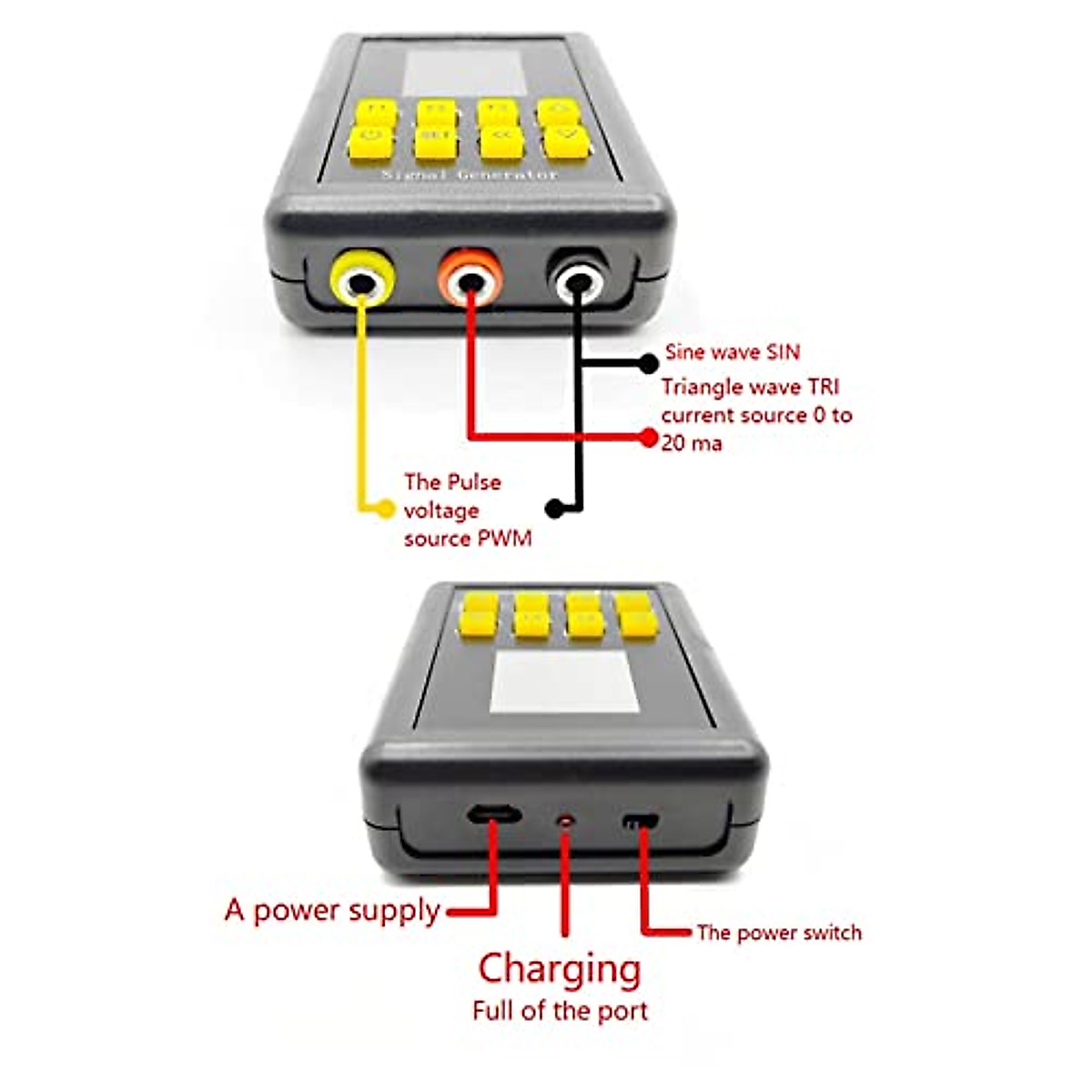LONNYS Signal Generator Signal Source Sine and Trianglar Waves Modes Adjustment Current Voltage Adjustable Device