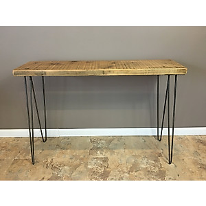 Hairpin legs set of 4Industrial,2-rod Hairpin legs,12" to 28" high Choose from Size and raw,Powder coated Clear matte,and powder coat Matte flat Black | Ships free in 48Hr. Made in the USA