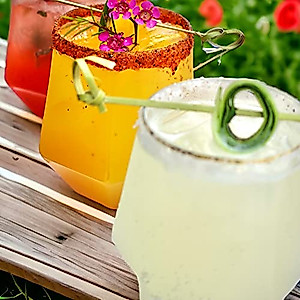 24 count Diamond Unbreakable Stemless Plastic Wine Champagne Glasses Disposable Shatterproof BPA-Free Wine Glasses Indoor Outdoor Ideal for Home Office Bars, Wedding 12 Ounce Cup (Gold)