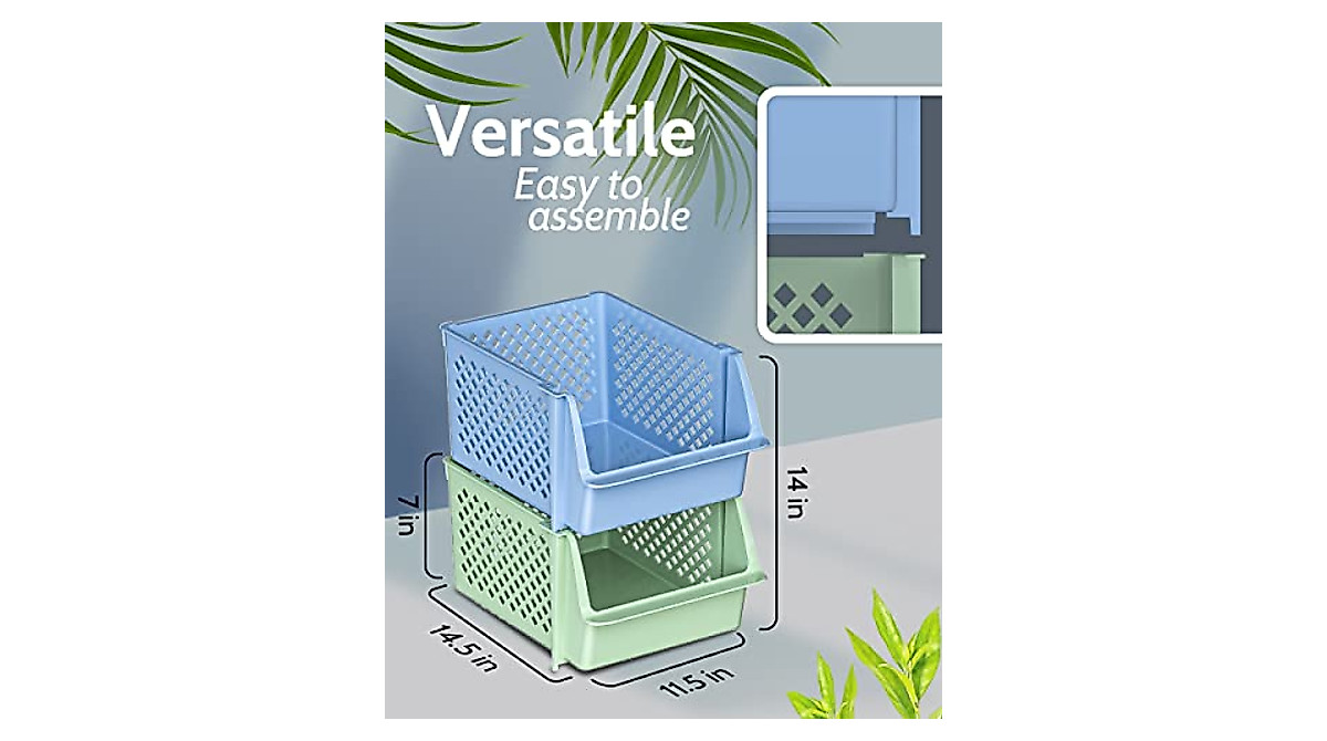 Skywin Stackable Storage Bins - Organize Your Pantry