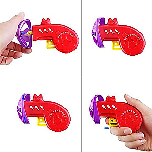 Newbested 2 Pack Cat Fetch Toy,Fun Interactive Dog Cat Kitten Tracks Toy with 5 Colors Flying Propellers for Pet Training Exercise,Hunting,Chasing,Batting