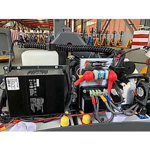 Tory Carrier Electric Pallet Jack/Truck Power Lithium Battery 3300lb Capacity 48x27 Forks Used in Warehousing and Handling-Orange Style