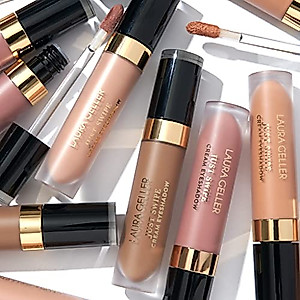 LAURA GELLER Just Swipe Liquid Eyeshadow - Cocoa - Cream-to-Powder - Lightweight Crease-Proof Velvety Color - Long-Lasting Finish