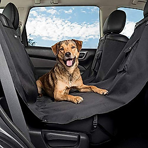 PetSafe Happy Ride Hammock Seat Cover - Fits Cars, Trucks, Minivans and SUVs - Waterproof Area Protection - Durable Vehicle Seat Protector - Black