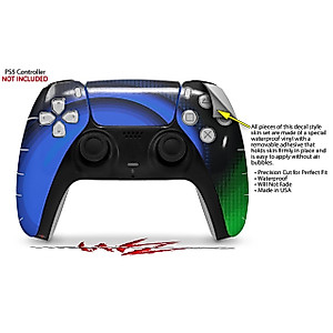 WraptorSkinz Skin Wrap compatible with Sony PS5 DualSense Controller Alecias Swirl 01 Blue (CONTROLLER NOT INCLUDED)