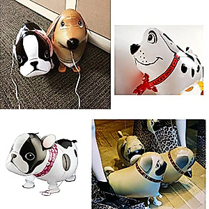 SOTOGO 14 Pieces Walking Animal Balloons Pet Dog Balloons Dog Balloon Air Walkers, Kids Gift Birthday Party Décor