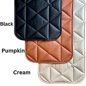 Uniklook Padded Baby Portable Changing pad Mat | Playmat Baby Toddler Infant | Tummy Time Mat Crawling Play Time | Waterproof Baby Infant Floor Mat 30" x 16" (Black)