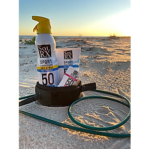 SolRX MINERAL SPF 50 Sunscreen Stick for Face - Zinc Oxide Sunsceen Stick, Clear, Non-Greasy