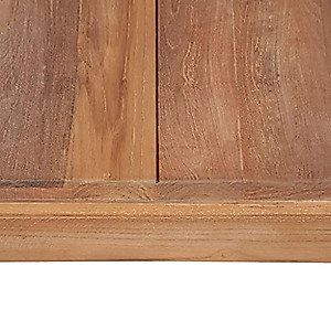 QJBSAVVA Coffee Table Solid Teak Wood with Natural Finish 43.3"x23.6"x15.7",Wood Center Table Low Table TV Stand Sofa Table Suitable for Meeting Rooms, Reception Rooms, Offices