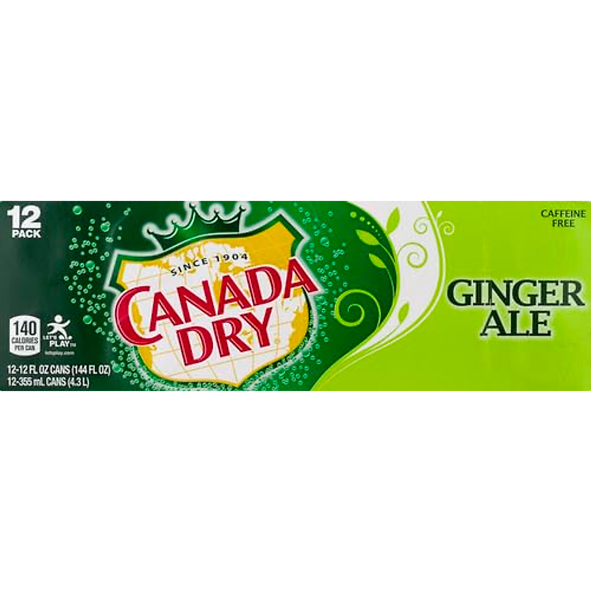 Canada Dry Ginger Ale Soda, 12 fl oz cans (Pack of 12)