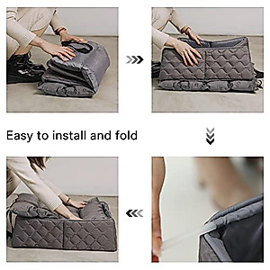 Dog Bed Pet Portable Bed with Durable Warmth Soft Waterproof Lining Removable Washable Bed Cover Anti-Slip Dog Bed Mattress Pet Sofa for Dogs and Cats