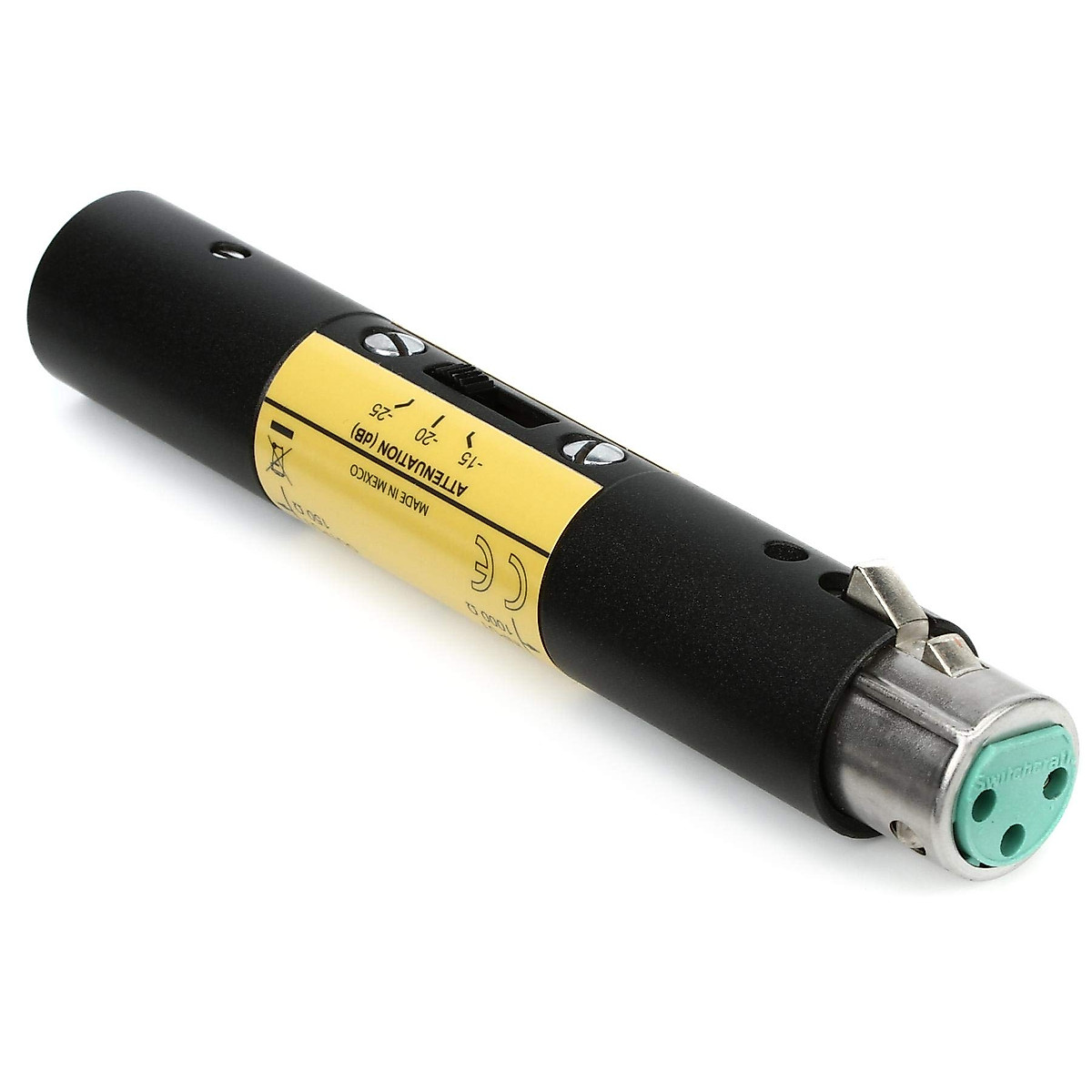 Shure A15AS Switchable Attenuator (15, 20, 25 dB), Passes Phantom Power